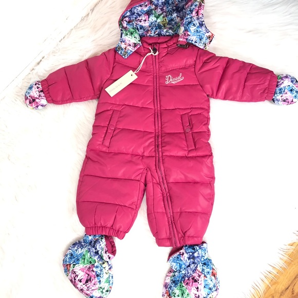 Diesel | Jackets & Coats | Diesel Baby Girl Insulated Hooded Pram ...
